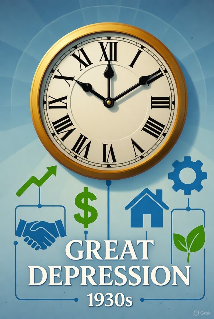 Great Depression 1930s Economic Reforms and Recovery – Economy GDP